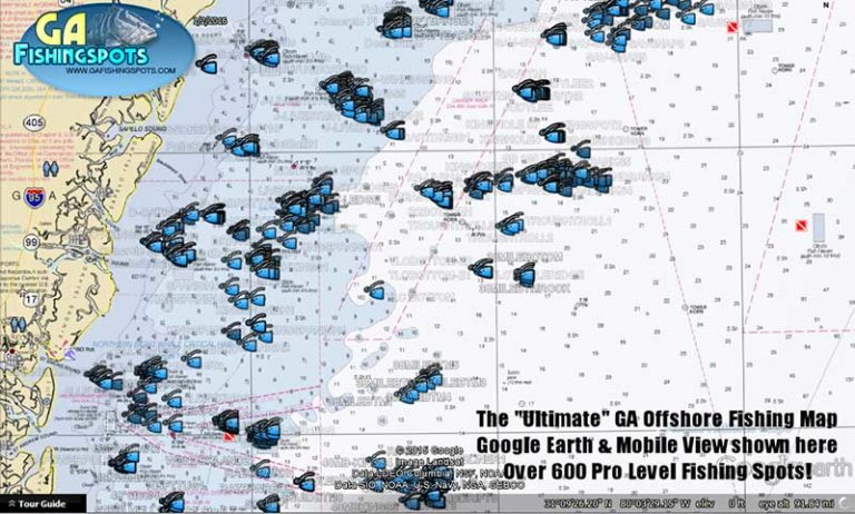 Georgia Fishing Spots for GPS | Complete List of Georgia Fishing Locations